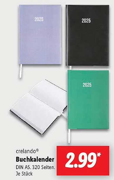 Crelando® Buchkalender Angebot bei Lidl