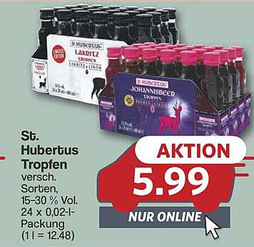 St. Hubertus Tropfen - Verschiedene Sorten Angebot bei Famila Nord West ...