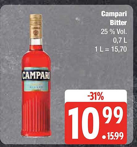 Campari Bitter Angebot bei Edeka
