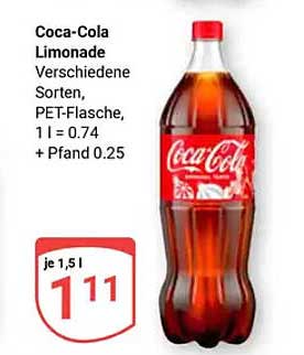 Coca-Cola Limonade Angebot bei Globus