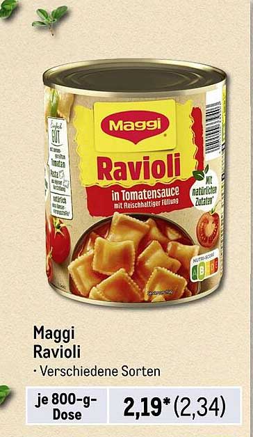 Maggi Ravioli Angebot bei METRO