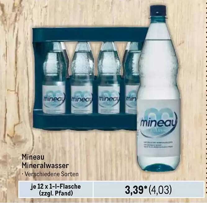 Mineau Mineralwasser Angebot bei METRO