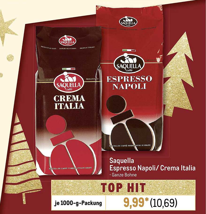 Saquella Espresso Napoli/Crema Italia Angebot bei METRO