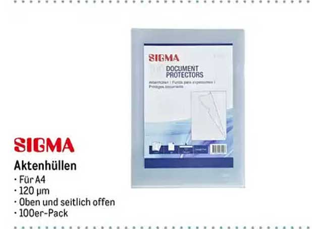 Sigma Aktenhüllen Angebot bei METRO