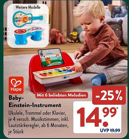 Baby-Einstein-Instrument Angebot bei Aldi Süd