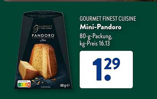 Mini-Pandoro Angebot bei Aldi Süd