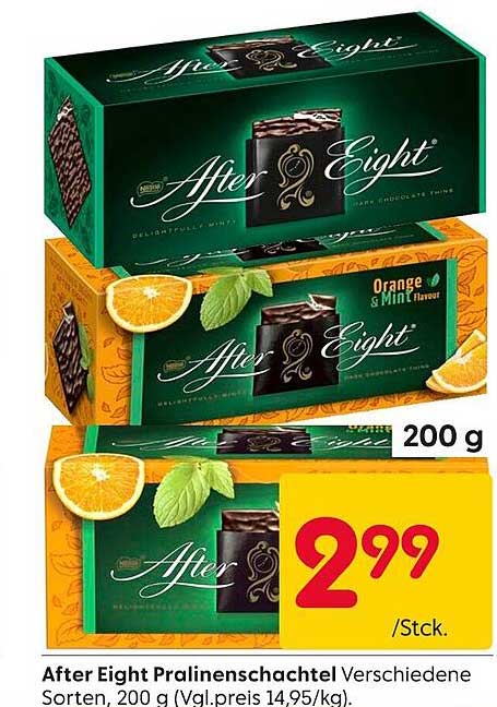 After Eight Pralinenschachtel Verschiedene Sorten, 200 G Angebot bei ...