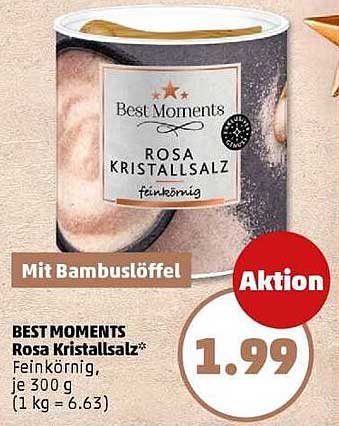 Best Moments Rosa Kristallsalz 300 G Angebot bei Penny - ProspektGuru.de