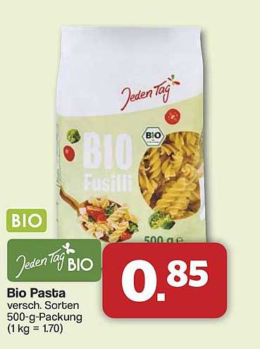 Bio Pasta Fusilli 500 G Angebot bei Famila Nord West - ProspektGuru.de