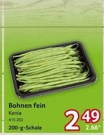 Bohnen Fein 200-G-Schale Angebot bei Selgros - ProspektGuru.de