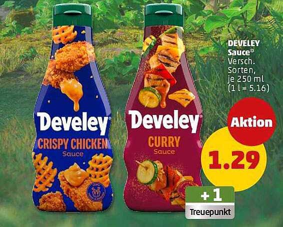 Develey Sauce – Crispy Chicken Und Curry, 250 Ml Angebot bei Penny ...