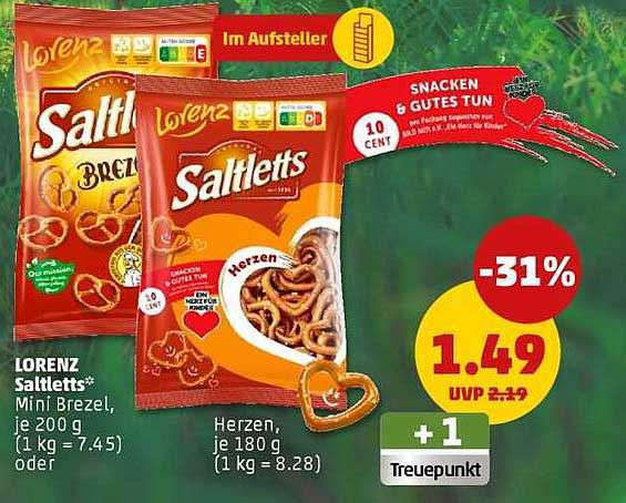 Lorenz Saltletts Mini Brezel Und Herzen Angebot bei Penny - ProspektGuru.de