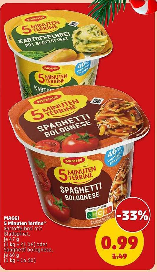 Maggi 5 Minuten Terrine® Spaghetti Bolognese Angebot bei Penny ...