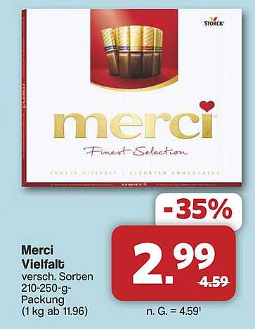 Merci Vielfältige Sorten – Finest Selection Angebot bei Famila Nord ...
