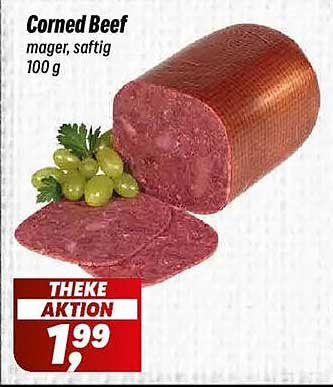 Corned Beef Mager, Saftig 100 G Angebot bei Simmel - ProspektGuru.de