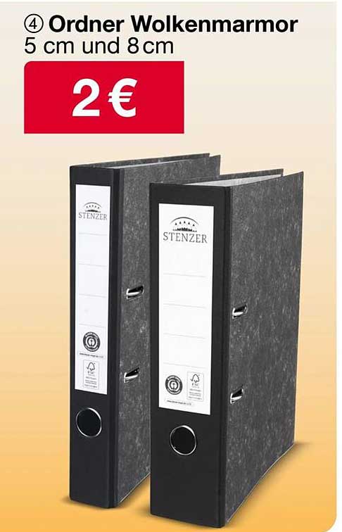 Aktenordner Wolkenmarmor, Din A4, 8Cm Oder 5Cm Breit, Rückenschild ...