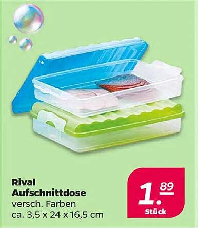Rival Snackbox Versch. Farben Angebot bei NETTO - ProspektGuru.de