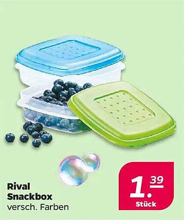 Rival Snackbox Versch. Farben Angebot bei NETTO - ProspektGuru.de