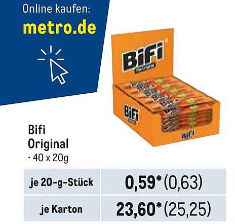 Bifi Original Angebot bei METRO