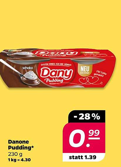 Danone Dany Pudding* Angebot bei NETTO