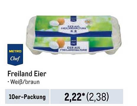Freiland Eier Angebot bei METRO