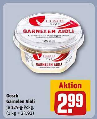 Gosch Garnelen Aioli Angebot bei REWE Center - ProspektGuru.de