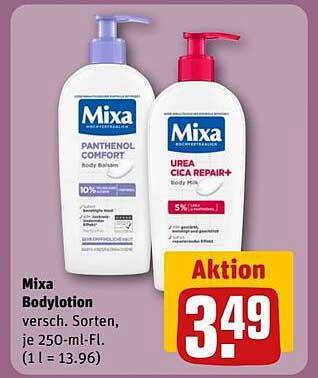 Mixa Bodylotion Angebot bei REWE Center