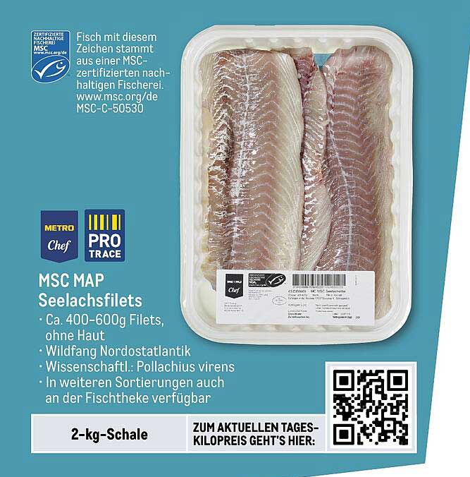 Msc Map Seelachsfilets Angebot bei METRO