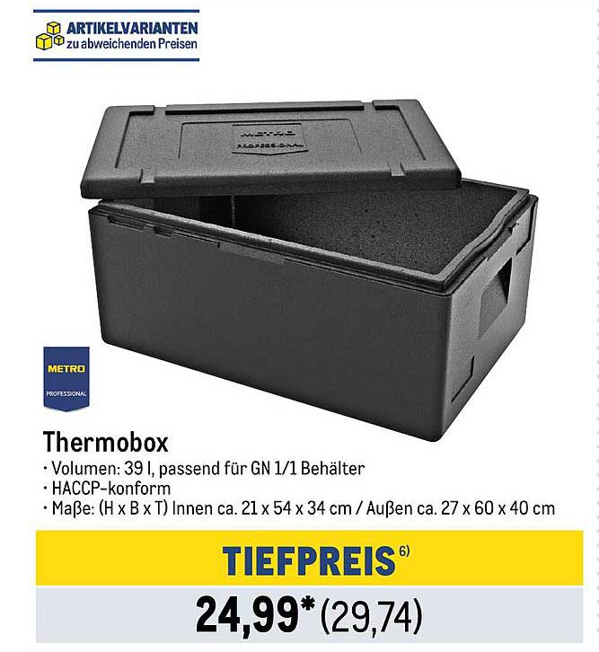 Thermobox Angebot bei METRO - ProspektGuru.de
