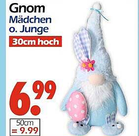 Gnom Mädchen O. Junge 30Cm Hoch Angebot bei Wreesmann - ProspektGuru.de
