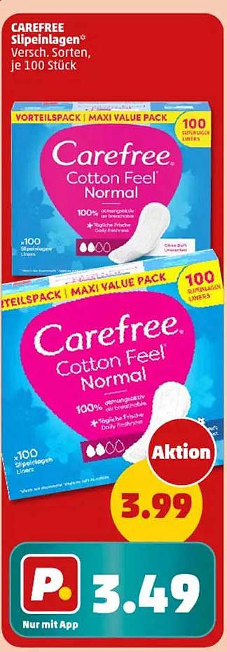Carefree Slipeinlagen® Angebot bei Penny - ProspektGuru.de