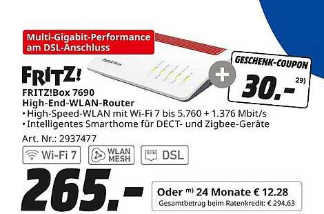 Fritz!Box 7690 - High-End-Wlan-Router Angebot bei MediaMarkt ...