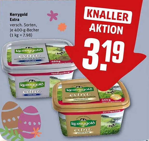 Kerrygold Extra (400-G-Becher, Verschiedene Sorten) Angebot bei REWE ...