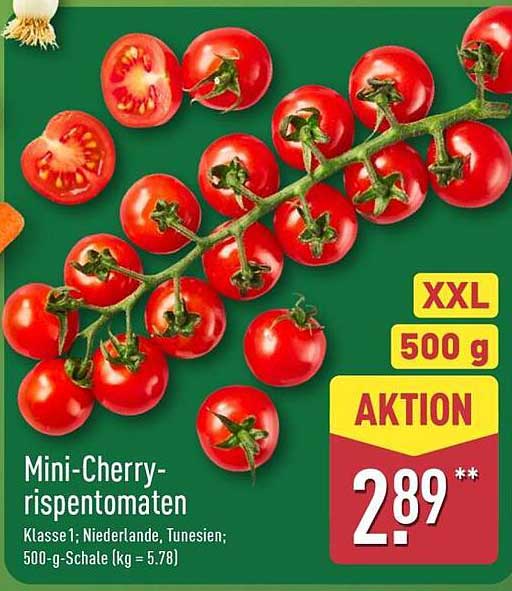 Mini-Cherry-Rispentomaten Angebot bei Aldi Nord - ProspektGuru.de