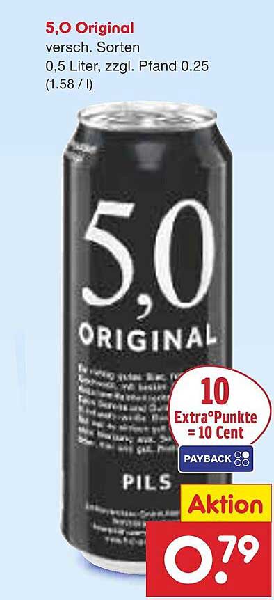 5,0 Original – Verschiedene Sorten Angebot bei Netto Marken-Discount ...