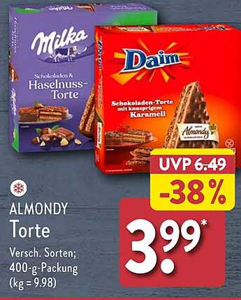 Almondy Torte Angebot bei Aldi Nord