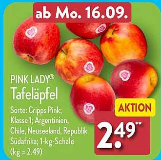 Pink Lady® Tafeläpfel Angebot bei Aldi Nord - ProspektGuru.de