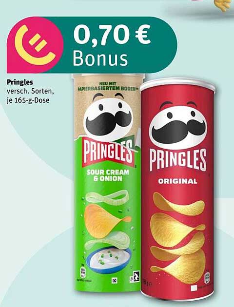 Pringles In Verschiedenen Sorten, Je 165-G-Dose Angebot bei REWE Center ...