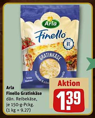 Arla Finello Gratinkäse Angebot bei REWE Center