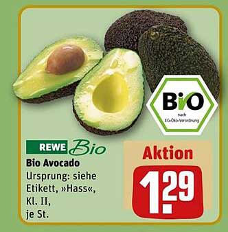 Bio Avocado Angebot bei REWE Center - ProspektGuru.de