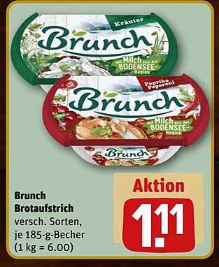 Brunch Brotaufstrich Angebot bei REWE Center - ProspektGuru.de