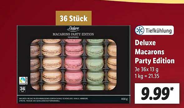 Deluxe Macarons Party Edition Angebot bei Lidl - ProspektGuru.de