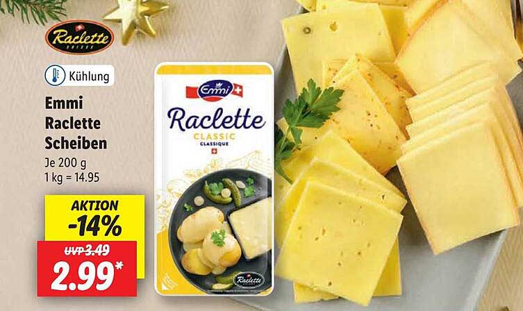 Emmi Raclette Scheiben Angebot bei Lidl
