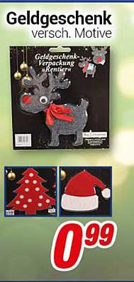 Geldgeschenk Versch. Motive Angebot bei CENTERSHOP
