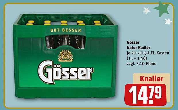 Gösser Natur Radler Angebot bei REWE Center