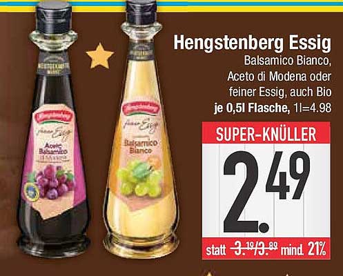 Hengstenberg Essig Angebot bei E-Center