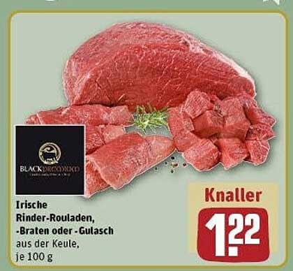Irische Rinder-Rouladen, -Braten Oder -Gulasch Aus Der Keule Angebot ...