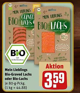 Mein Lieblings Bio-Graved Lachs Oder Bio-Lachs Angebot bei REWE Center