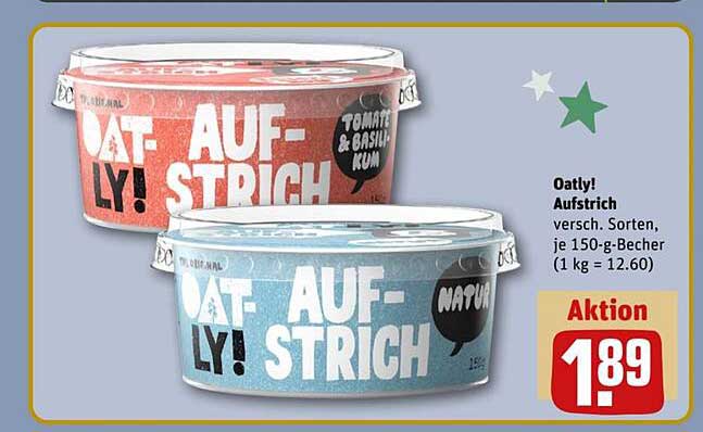 Oatly! Aufstrich Angebot bei REWE Center - ProspektGuru.de