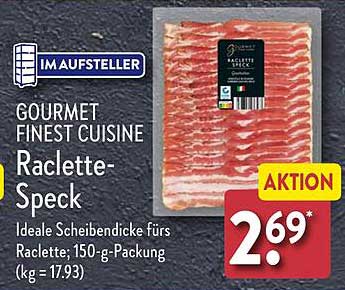 Raclette-Speck Angebot bei Aldi Nord